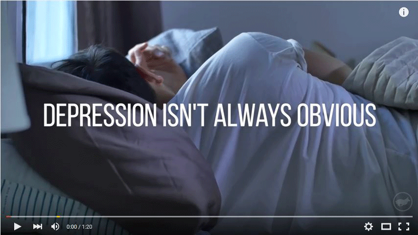 Surprising Video shows: Depression isn't always obvious